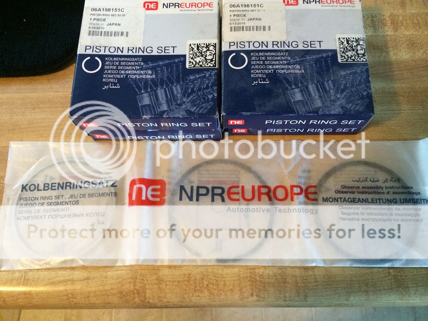 F.S standard size ABA piston ring set | VW Vortex - Volkswagen Forum