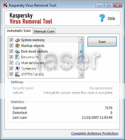 Software Source Download: Kaspersky Virus Removal Tool 7.0.0.242